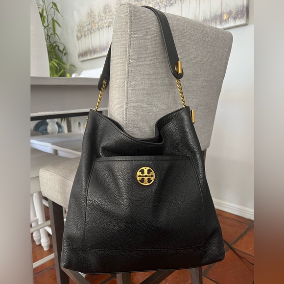 Tory Burch | Bags | Tory Burch Hobo Black Bag In Great Condition | Poshmark